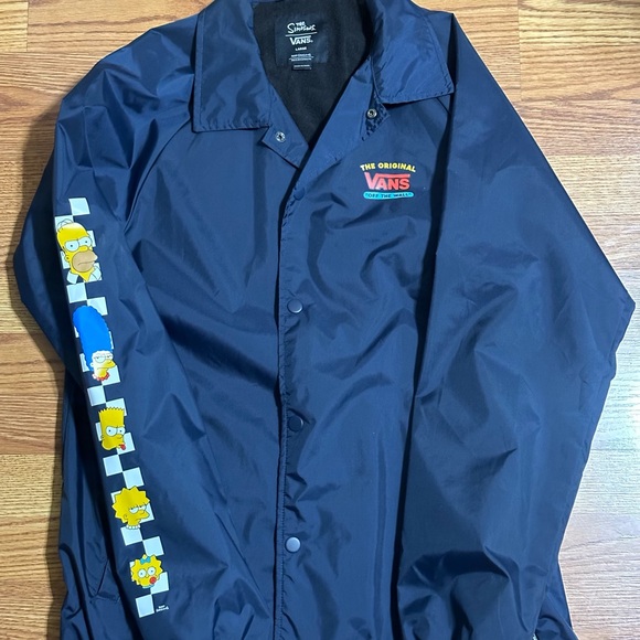 Vans | Jackets & Coats | Vans X The Simpsons Family Torrey Men Navy ...